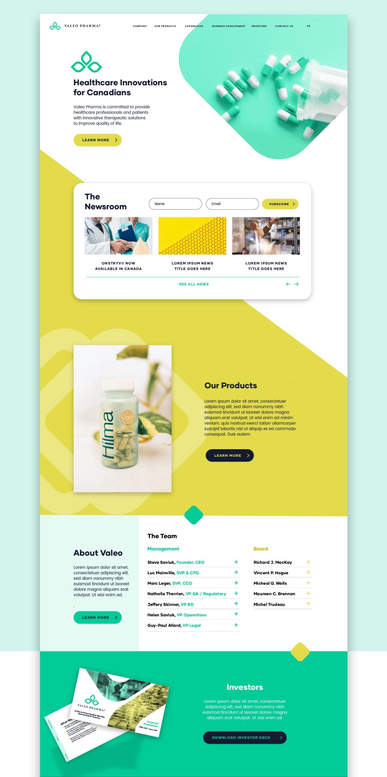 Valeo Pharma - Five Senses Branding